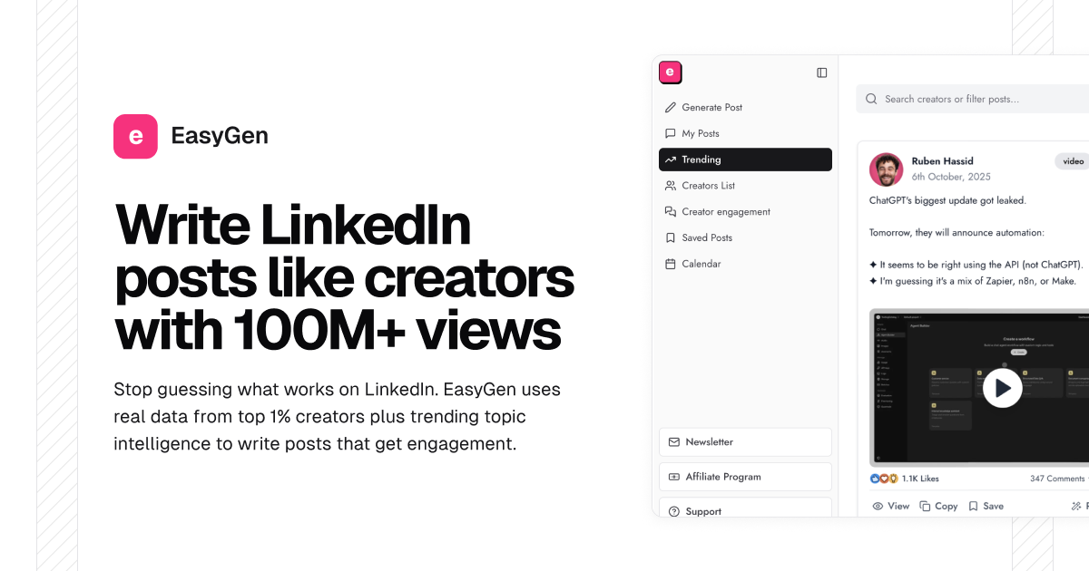 EasyGen | AI to write Linkedin posts